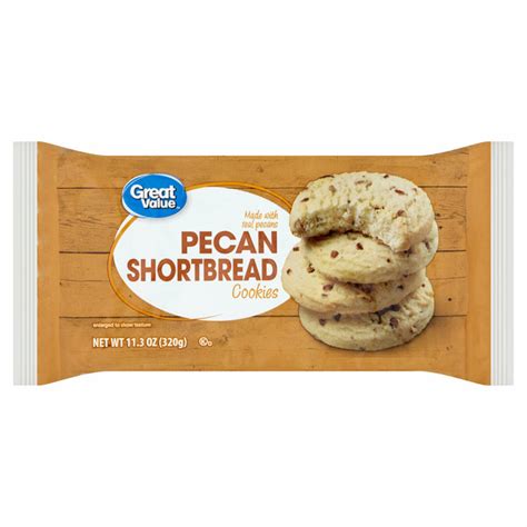 Walmart Great Value Pecan Shortbread Cookies Same Day Delivery Instacart