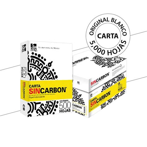 Papel Autocopia Sin Carbón Original Blanco Carta 5000 Hojas