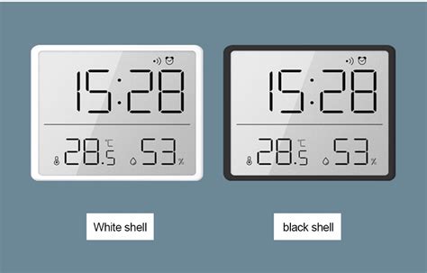 Ultra Thin Electronic Clock Simple Digital Clocks Wall Mounted Lcd Disply Multifunctional