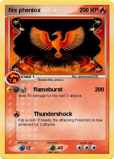 Pokémon Fire Pheniox Flameburst My Pokemon Card