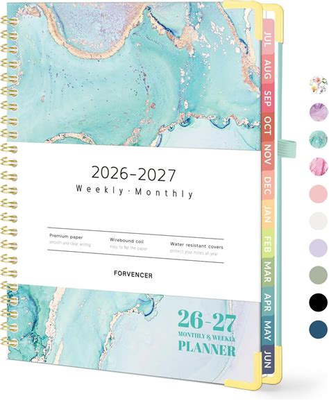 Forvencer Academic Planner 2026 2027 Hardcover Calendar