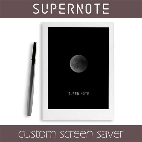 Moon Supernote Screensaver 1 Etsy