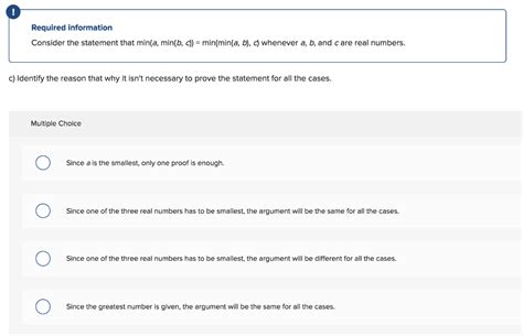 solved required information consider the statement that