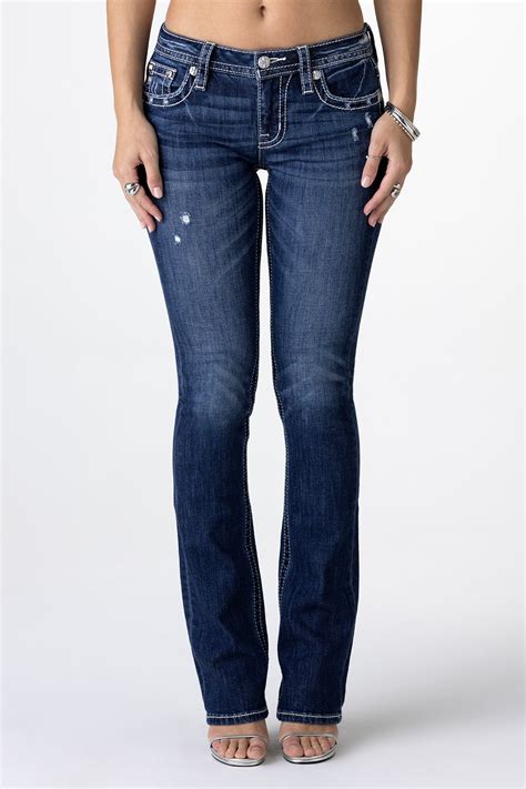 Miss Me Delilah Slim Bootcut Jeans In Meddark Wash Modesens