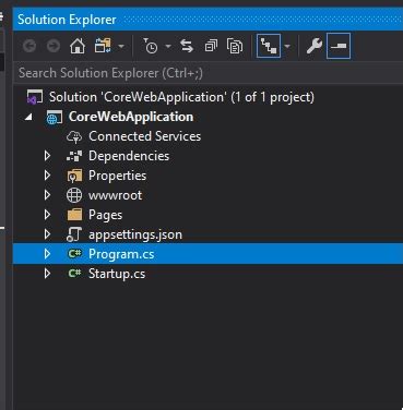 ASP NET Core Web Application Structure