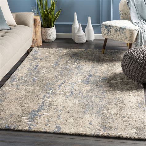 Madison Avenue Bluebeigegray Area Rug