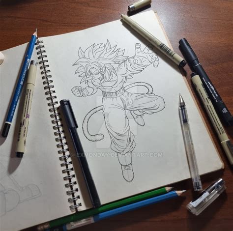 Goku Ssj4 Daima Fanart Drawing By Exmonday On Deviantart Goku Ssj4 Daima Fanart Drawing By Exmonday On Deviantart
