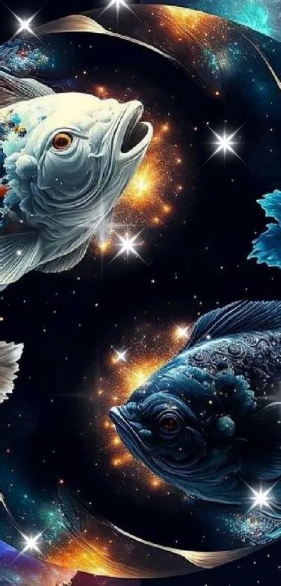 Celestial Koi Yin Yang Art Free Download