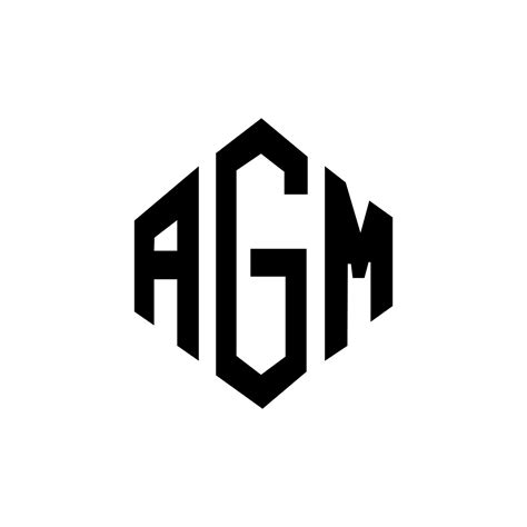 Agm Letter Logo Design With Polygon Shape Agm Polygon And Cube Shape Logo Design Agm Hexagon