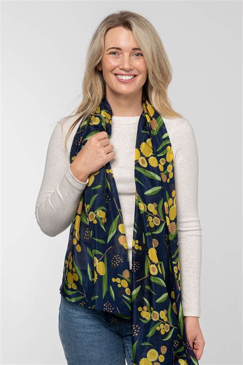 Wattle Silk Scarf Indus Design