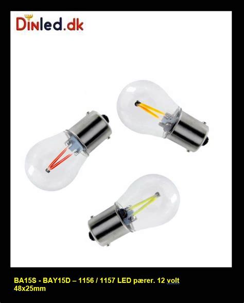Ba15s Filament Led Pære 12v Dinleddk