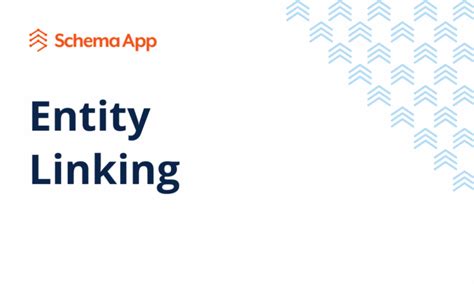 Entity Linking Schema App Solutions