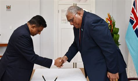 Commissioning Ceremony Of Fijis Ambassador Designate To The Uae