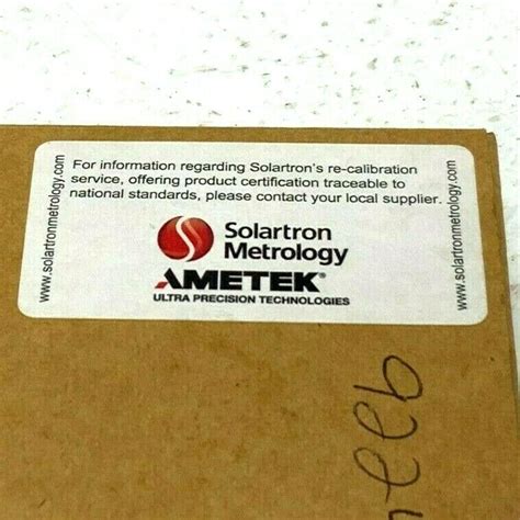 New Ametek Solartron M922495bl12 Metrology Gauging Transducer Analog