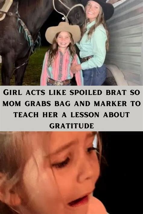 Girl Acts Like Spoiled Brat So Mom Grabs Bag And Marker To Teach Her A