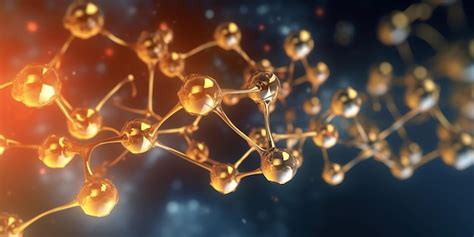 Premium Ai Image Molecular Shape Model