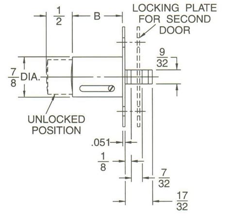 Sliding Glass Door Lock Showcase Lock With Two Keys