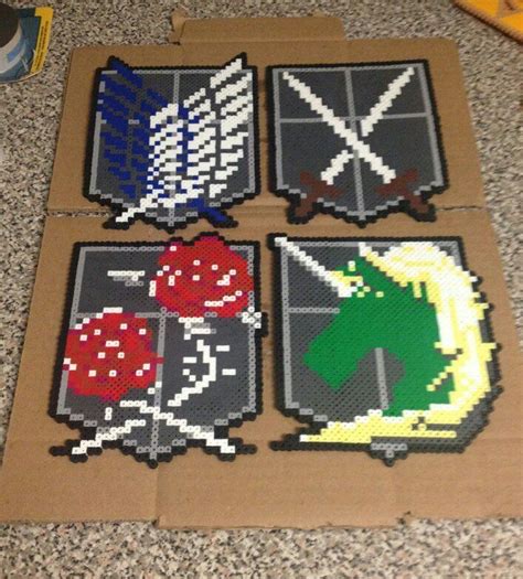 Attack On Titans Perler Bead Emblems By Jnjfranklin On Deviantart