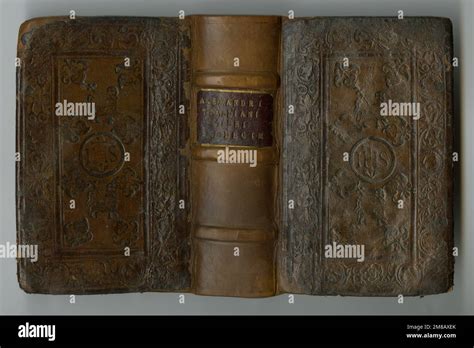 Weather Leather Book Cover A Weather Spine And Cover Of An Old Book