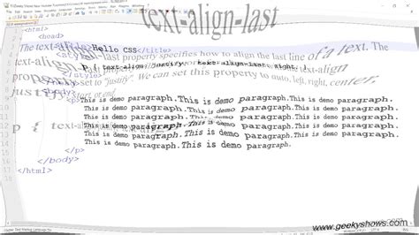 Text Align Last In Css Hindi Youtube