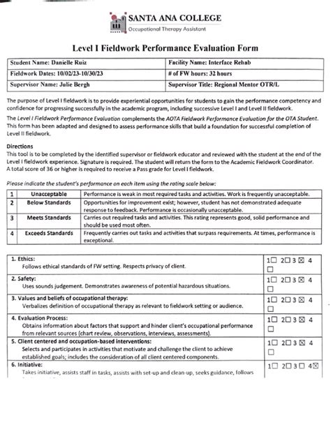 Professional Behavior Development Feedback Form Pdf