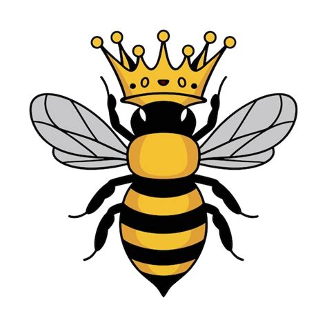 Premium Vector Queen Bee Honey Bee Bees Honey Bee Queen