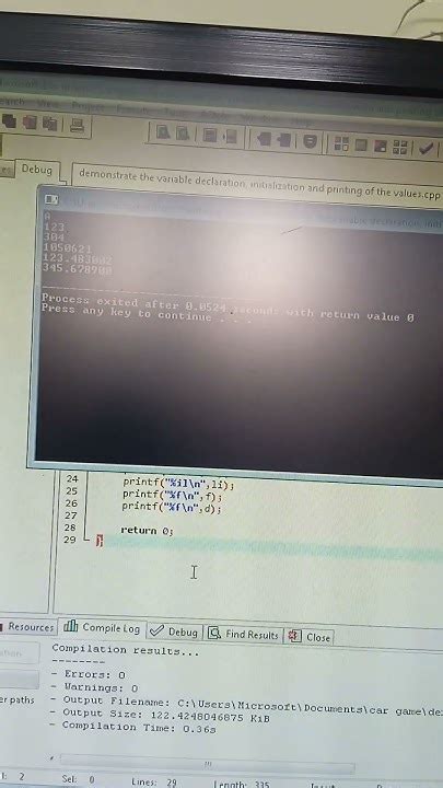 Demonstrate The Variable Declaration Initialisation And Printing Of