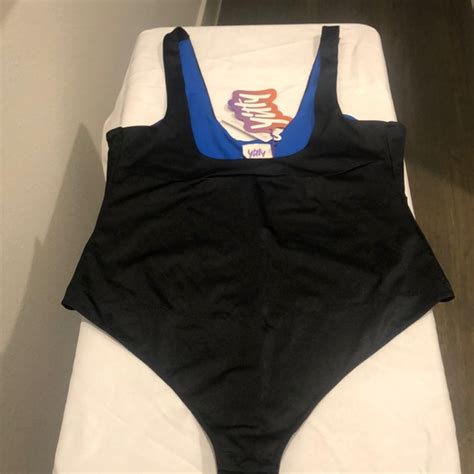 Yitty Swim Yitty Headliner Shaping Open Bust Thong Bodysuit Size