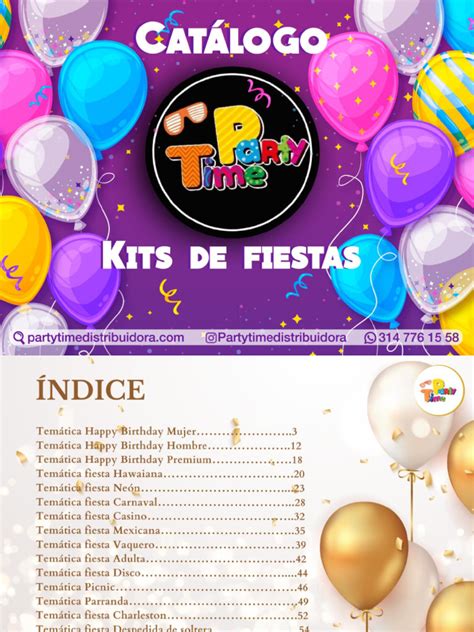 Kits De Decoración Para Cumpleaños Mujer Y Hombre Pdf