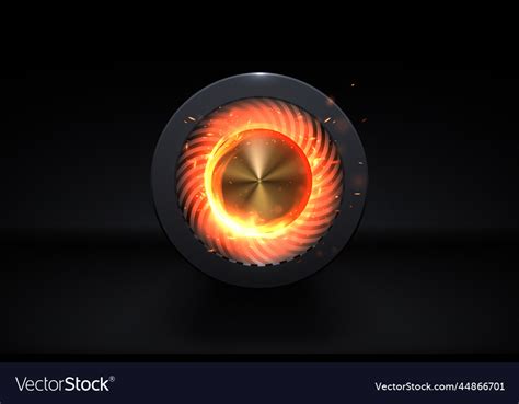 Gun With Bullet Inside And Fire Effect Royalty Free Vector