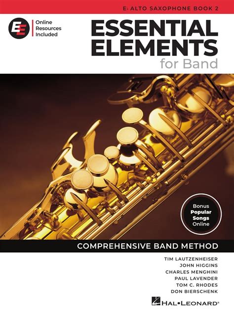 Essential Elements For Band Eb Alto Saxophone Book 2 With Eei 196288278870