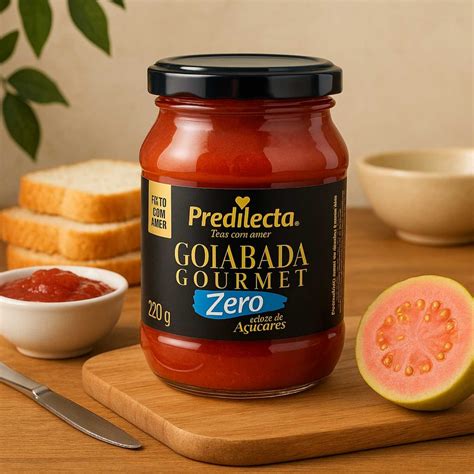 Goiabada Cremosa Gourmet Zero Açúcar Predilecta 220g Doce Diet Saudável