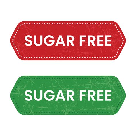 Sugar Free Icon Sugar Free Badge No Sugar Emblem Stamp Seal Label Logo Diabetic Food