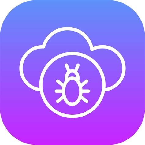 Premium Vector Infected Cloud Vector Icon Illustration Of Cyber