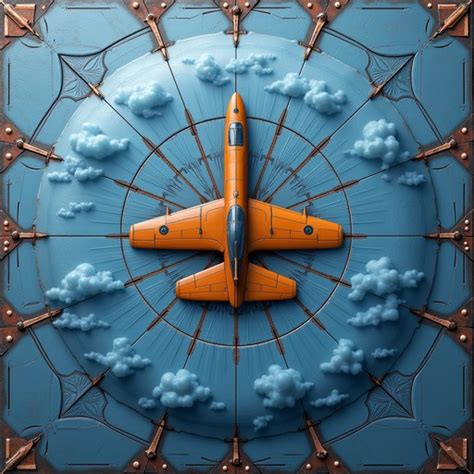 Free Orange Plane Compass Image Download At Stockcake