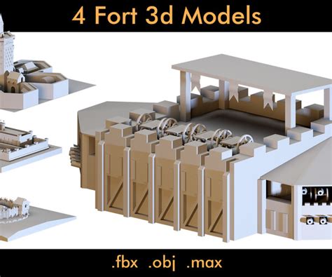 Artstation 4 Fort 3d Model Resources