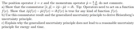 solved the position operator x x and the momentum operator
