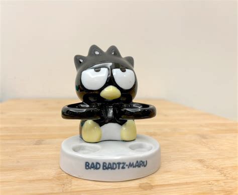 1996 Vintage Ceramic Bad Badtz Maru Figurine Toothbrush Holder Etsy