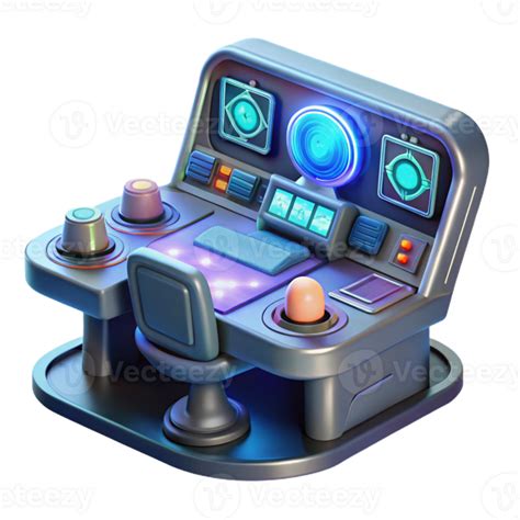 Stunning Abstract A Futuristic Control Panel With Glowing Buttons And