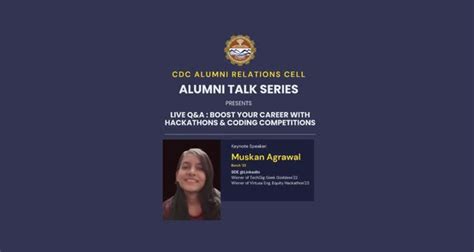 career development cell iiit una on linkedin muskan agrawal a
