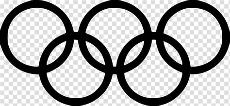 Olympic Rings Logo Black Background
