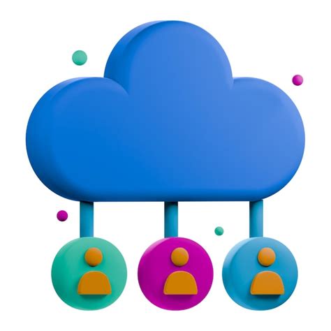 3d Cloud Interaction Premium Ai Generated Psd