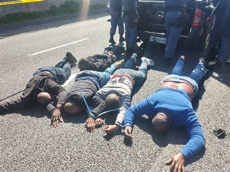 Pics And Video Cops Nab Five After Armed Robbery In Cape Town Cbd