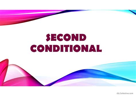 Second Conditional Creative Writing English Esl Powerpoints