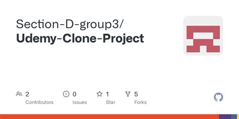 Github Section D Group Udemy Clone Project