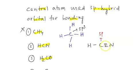 Solved 1 A What Is The Hybridization Of The Central Carbon Atom In