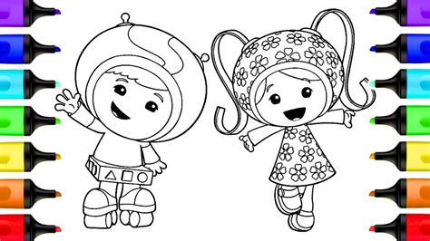 Team Umizoomi Coloring Pages Geo
