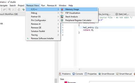 How To Check Memory Usage Of The Project Forum Ra Mcu Renesas Engineering Community