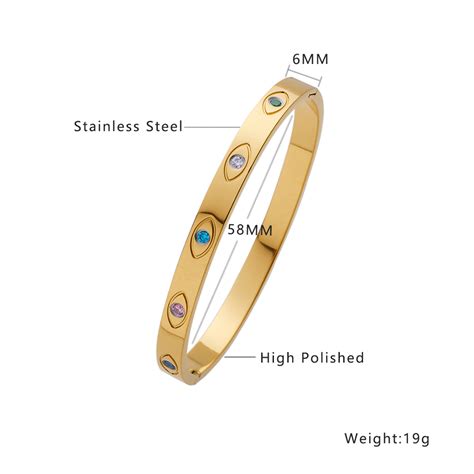 Shop Trendy Custom Designer Gold Gemstone Slap Bracelets