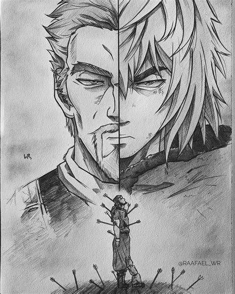 Biom Drawing Thorfinn Vinland Saga Drawing Askeladd Sketch Animesketch